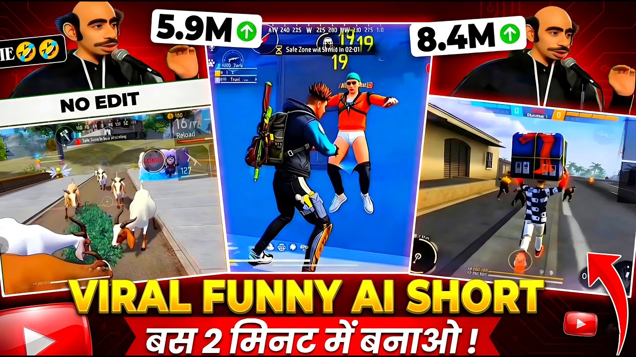 Free Fire Viral AI Short Editing 🔥 Best AI Video Editing Tutorial | FF ...