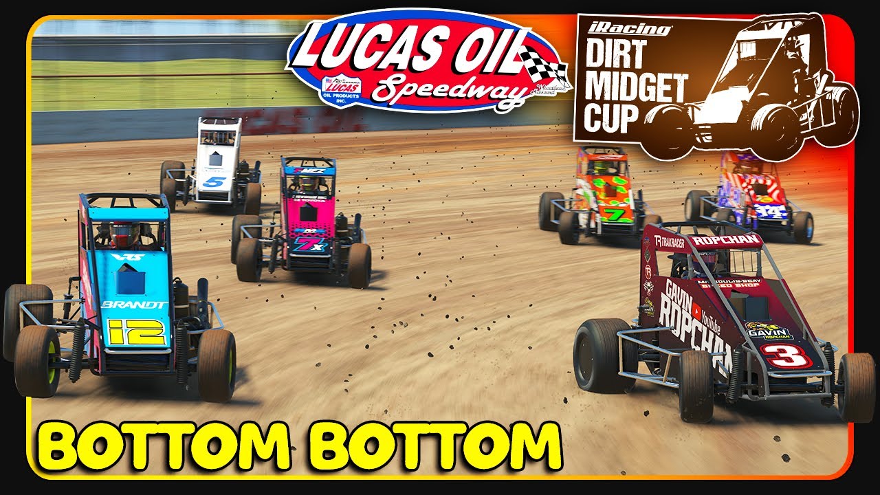 Dirt Midget - Lucas Oil Speedway - iRacing Dirt - YouTube