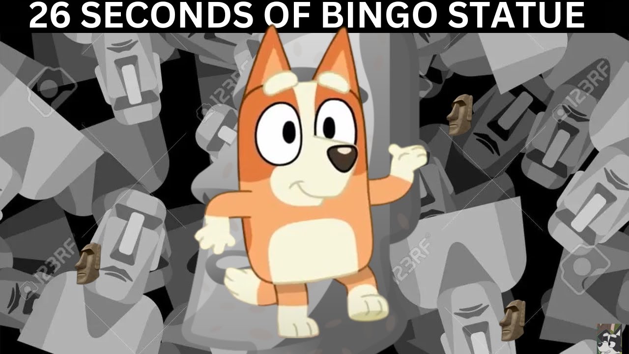 Bluey But Bingo Is A Statue - YouTube
