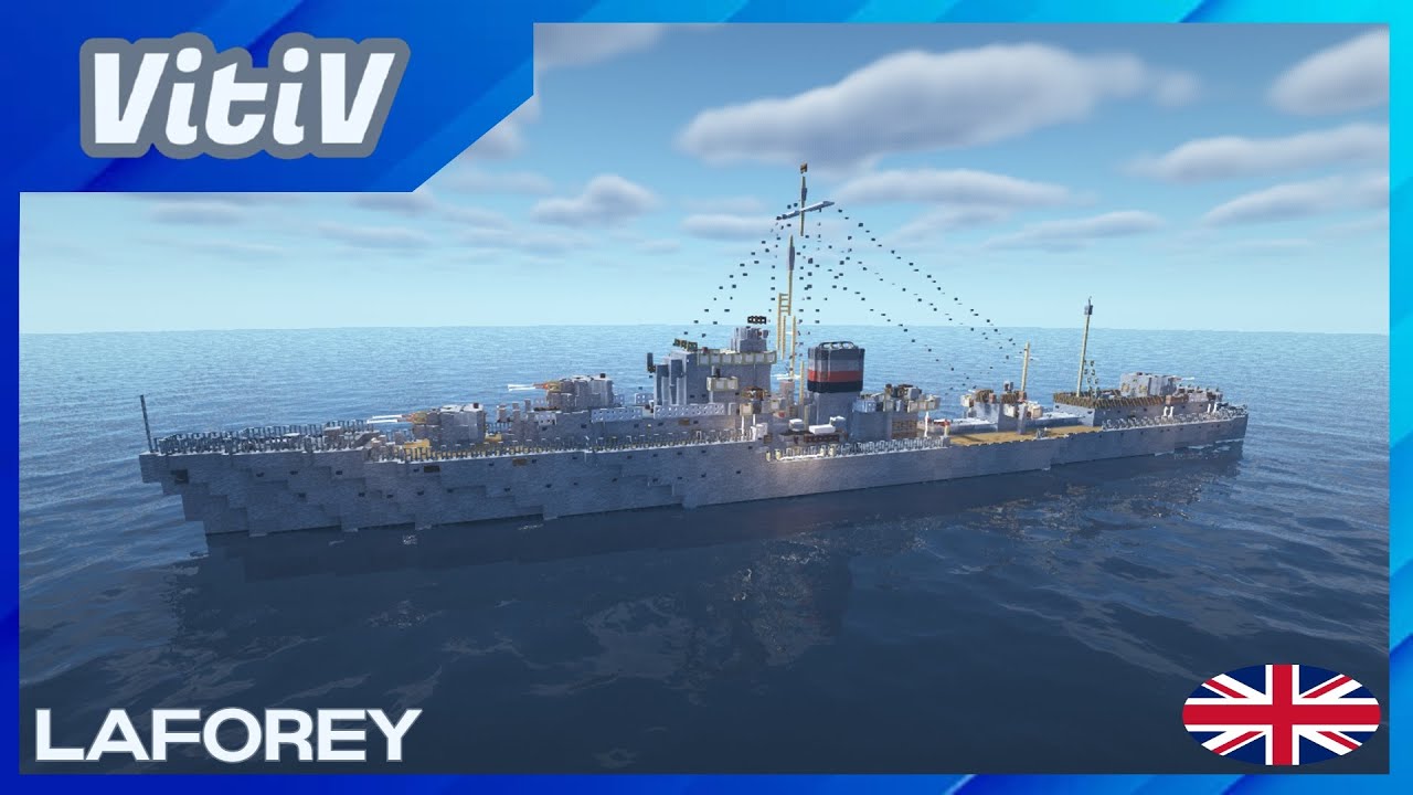 HMS Laforey (G99) - L- and M-class Destroyer - Minecraft - YouTube