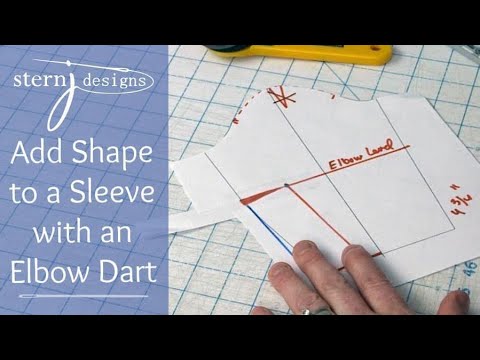 Sleeve Fitting: How to Add Shape to a Sleeve with an Elbow Dart - YouTube