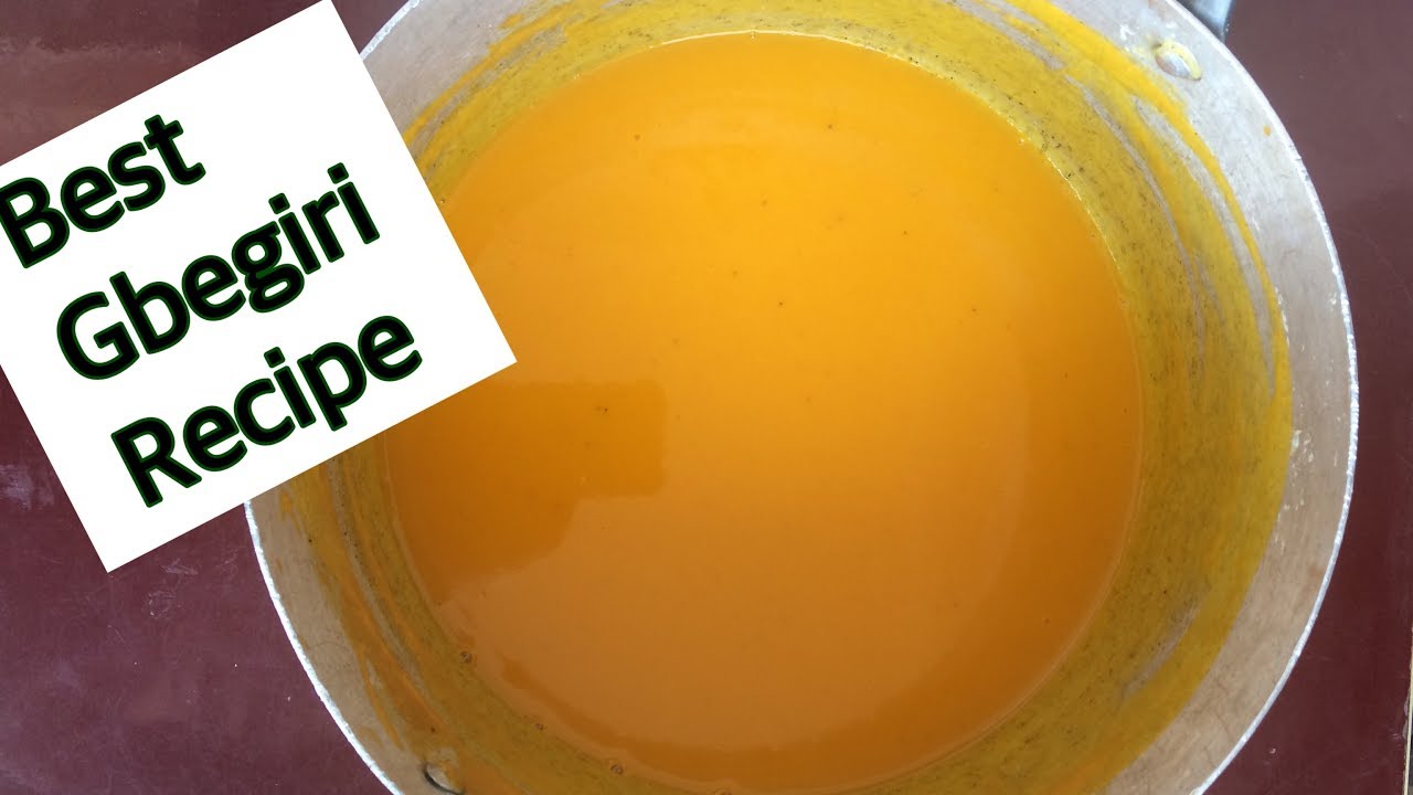 Gbegiri Soup : Nigerian Gbegiri Recipe - YouTube