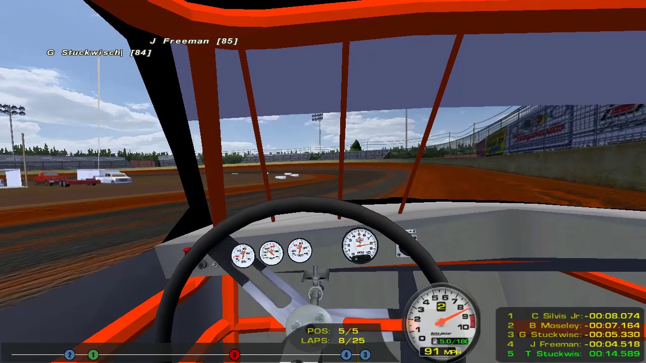 RFACTOR DIRT STREET STOCKS: CLARKSVILLE SPEEDWAY! - YouTube