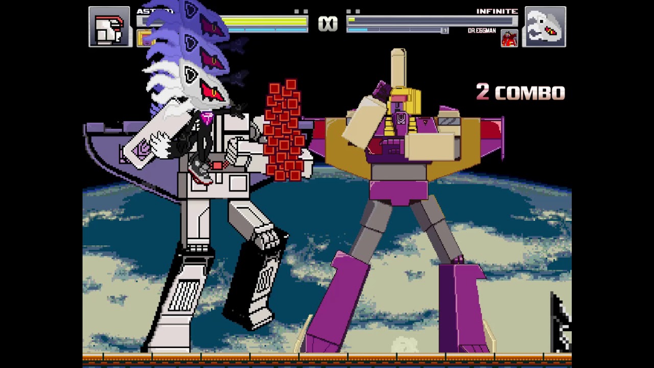 M.U.G.E.N: Astrotrain and Blitzwing vs Infinite and Dr Eggman - YouTube