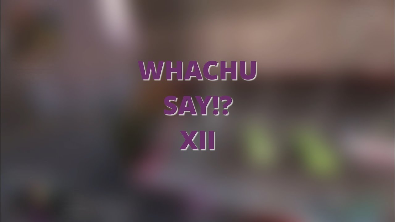 WHACHU SAY!? XII - YouTube