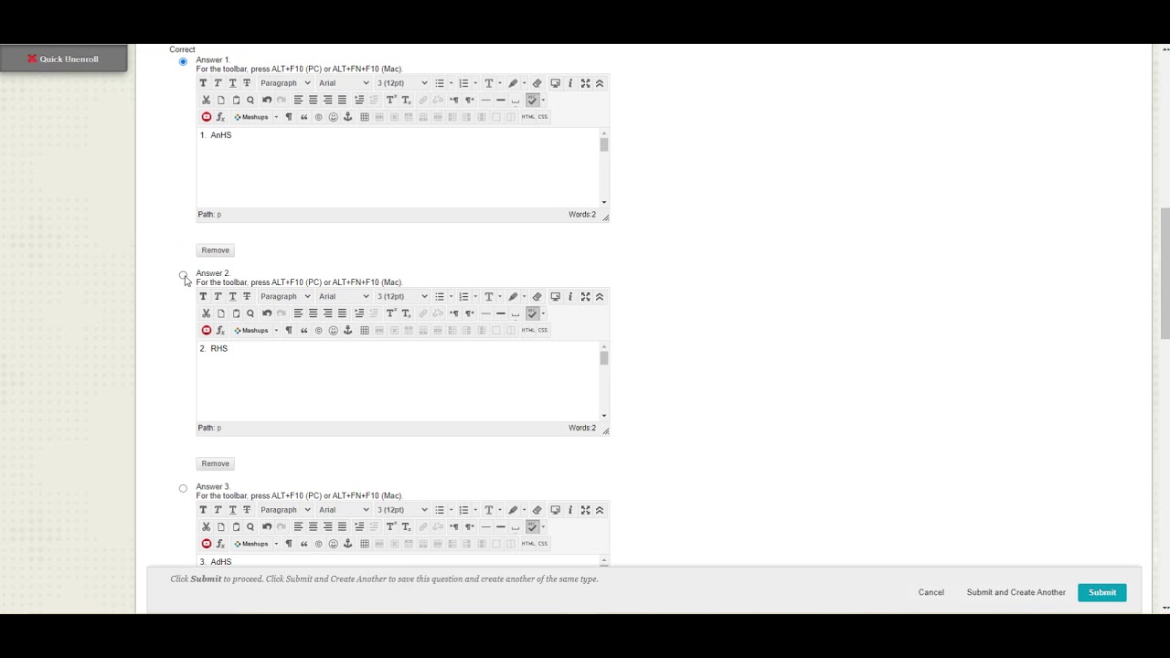 BlackBoard Multiple Choice Take Two - YouTube