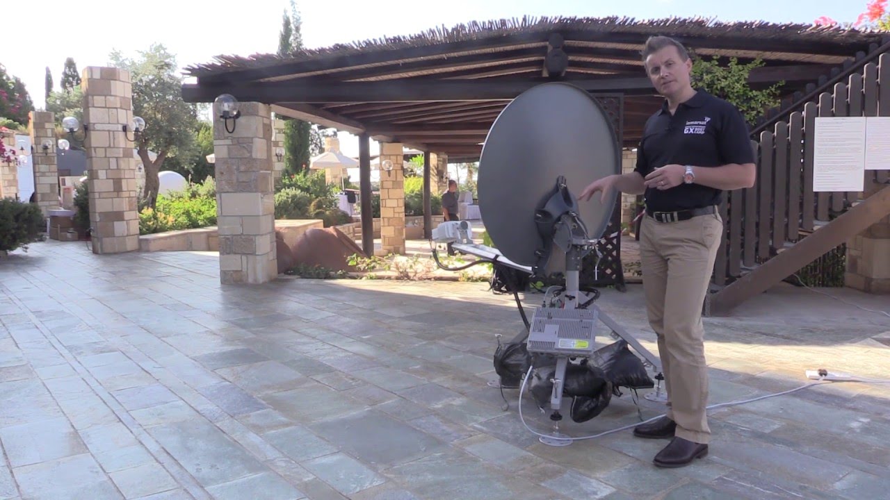 Paradigm Connect100T terminal acquiring satellite - YouTube