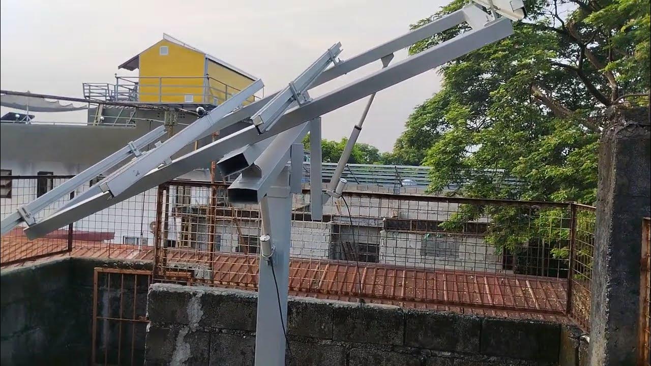 DIY Dual Axis Solar Tracker Fabrication - YouTube
