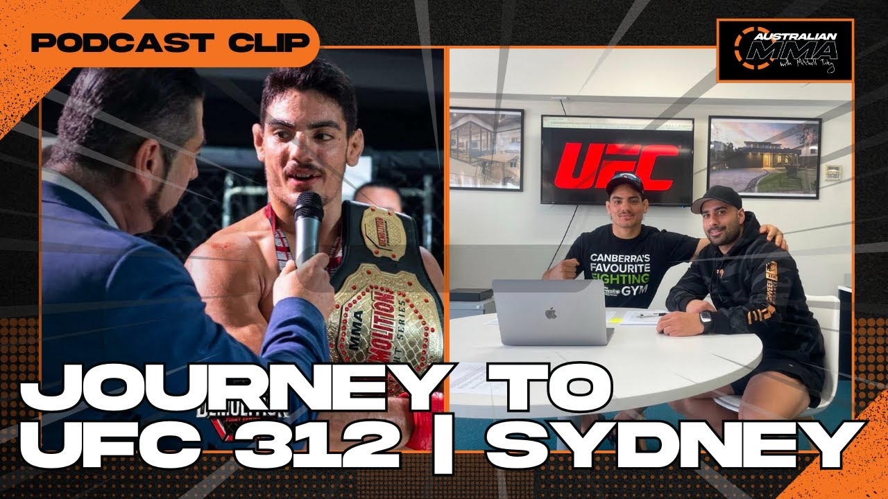 Jono Micallef's Journey To The UFC | UFC 312 - Sydney || Podcast Clip ...