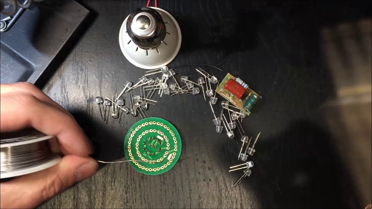 Assembling A Cheap LED Light Bulb Kit for Solder Practice - YouTube