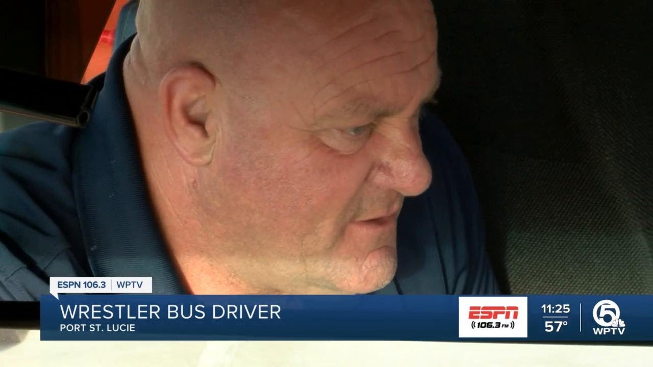 Bus driver Andrew Foster doubles as wrestler - YouTube