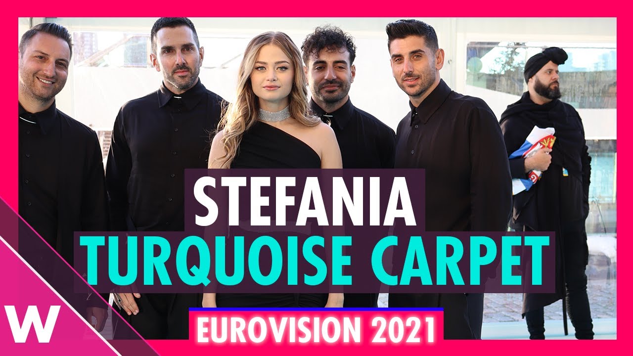 Stefania (Greece) @ Eurovision 2021 Turquoise Carpet Opening Ceremony ...