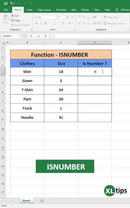 ISNUMBER Function in Excel: Accurately Identify Numeric Values with Ease - YouTube
