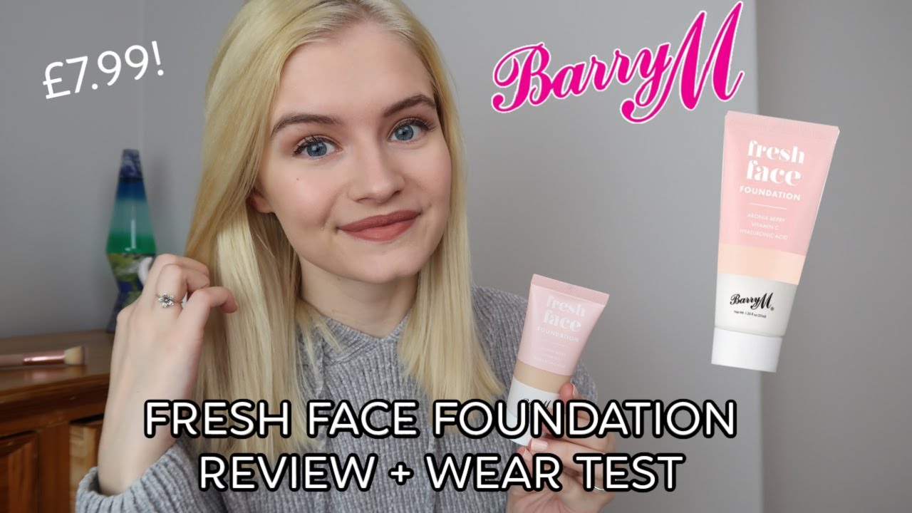 BARRY M FRESH FACE FOUNDATION | Review + Wear Test! - YouTube