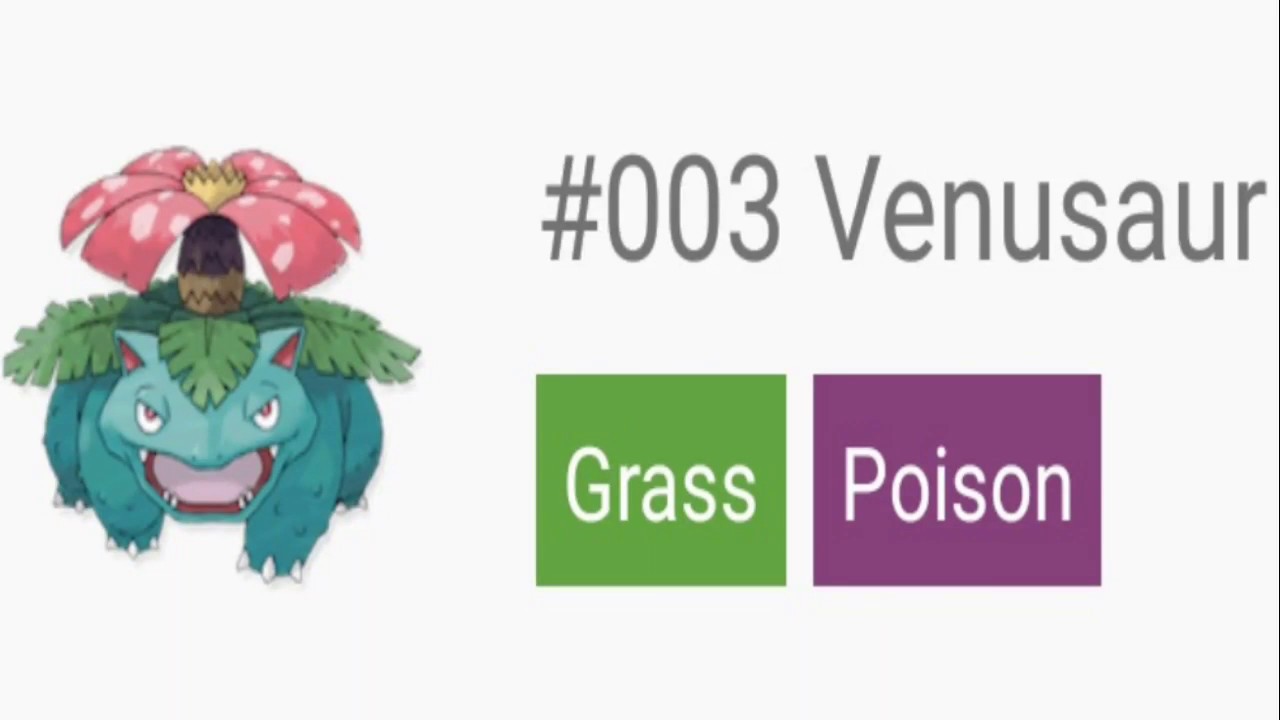 #Pokemon#Pokedex#003Venusaur Venusaur(Location,Moves) !! - YouTube