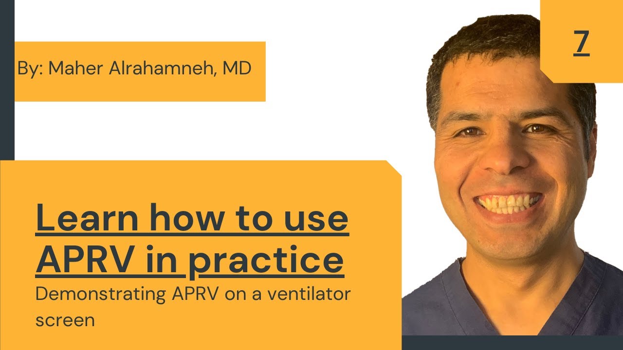 Demonstrating Airway Pressure Release Ventilation (APRV) mode on the ...