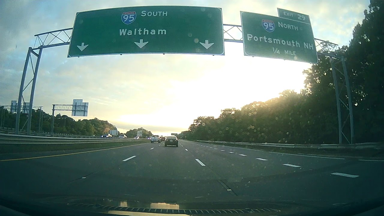Driving in Massachusetts - Route 128 South - YouTube