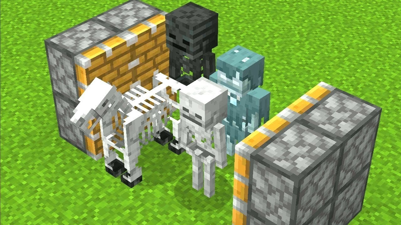 all minecraft skeletons combined - YouTube
