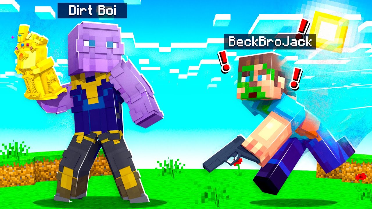 DEFEATING BECKBROJACK AS THANOS IN MINECRAFT?! (Superhero) - YouTube