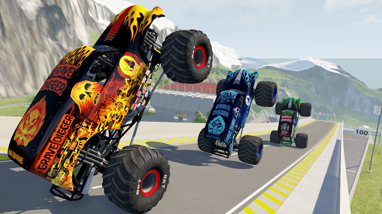 Epic High Speed Jumps #27 - BeamNG Drive | Griff's Garage - YouTube