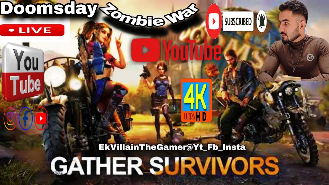 DOOMSDAY | ZOMBIE WAR | EK VILLAIN THE GAMER | LIVE STREAMING #foryou - YouTube