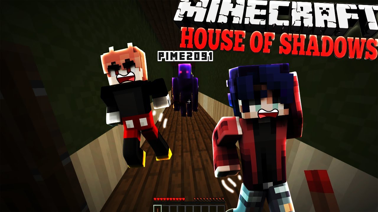 MINECRAFT HORROR MAP | HOUSE OF SHADOWS | THIS MONSTER IS FKING CRAZYY ...