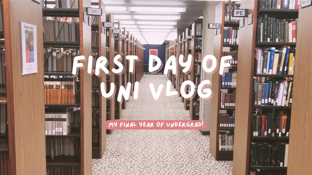 my first day of uni vlog 🍓 back to school | my last first day of uni ...