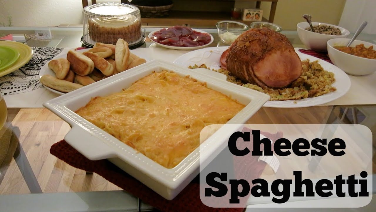 Cheese Spaghetti | Cooking with Aubrie - YouTube