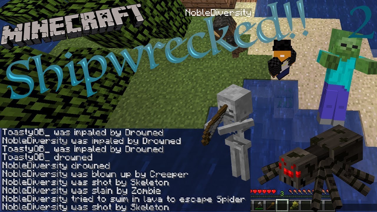 Shipwrecked EP2 - These Mobs are Crazy!! (Minecraft) - YouTube