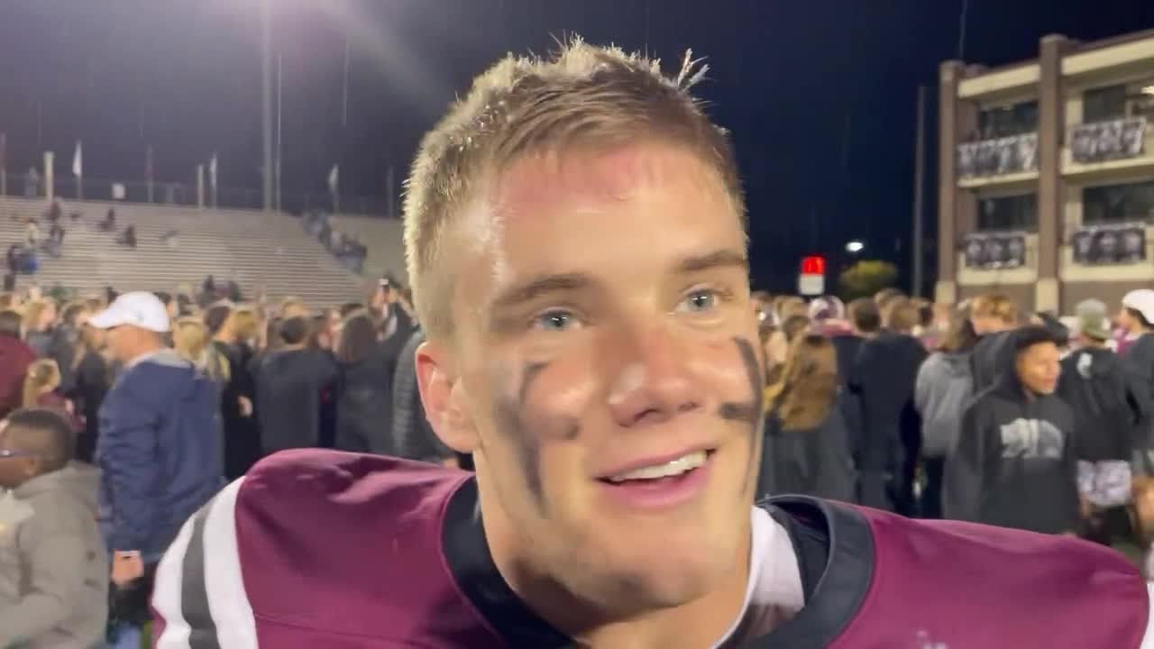 Jenks QB Ike Owens after leading a comeback OT win over Broken Arrow ...