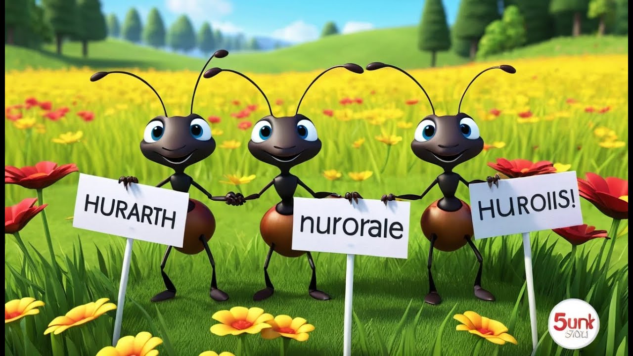 The Ants Go Marching | Fun Counting Song for Kids | Sing-Along Nursery ...