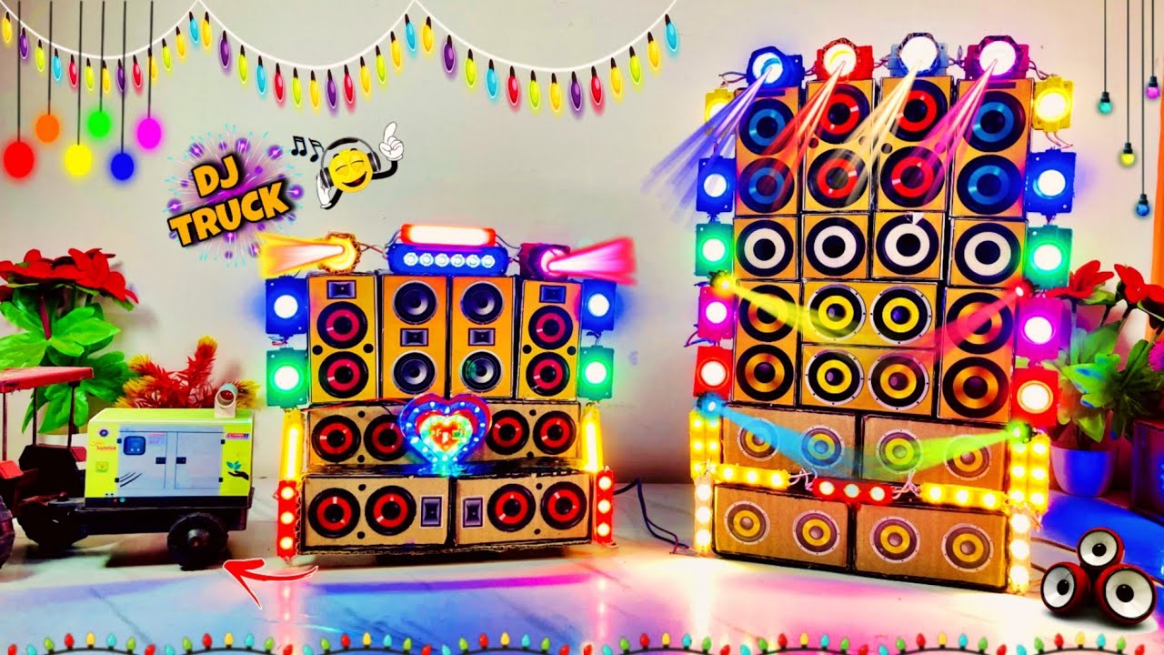 How to Make a Mini Dj Truck at Home | DIY Cardboard DJ Truck, Mini ...