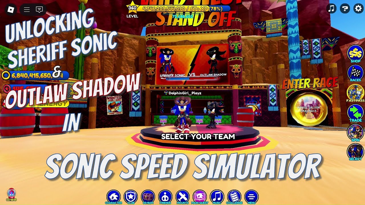 Unlocking Sheriff Sonic & Outlaw Shadow in Sonic Speed Simulator - YouTube