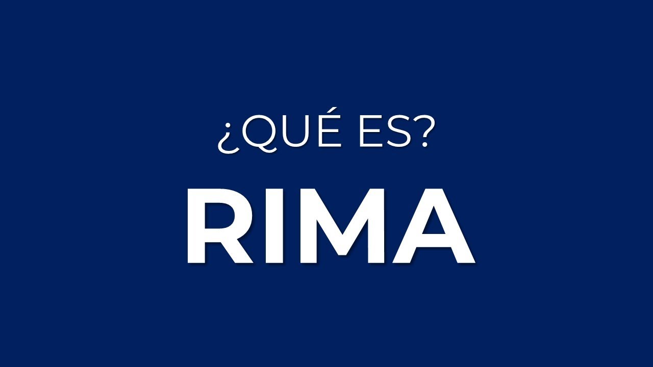 ¿Qué es la RIMA? ¿Qué TIPOS existen? - YouTube
