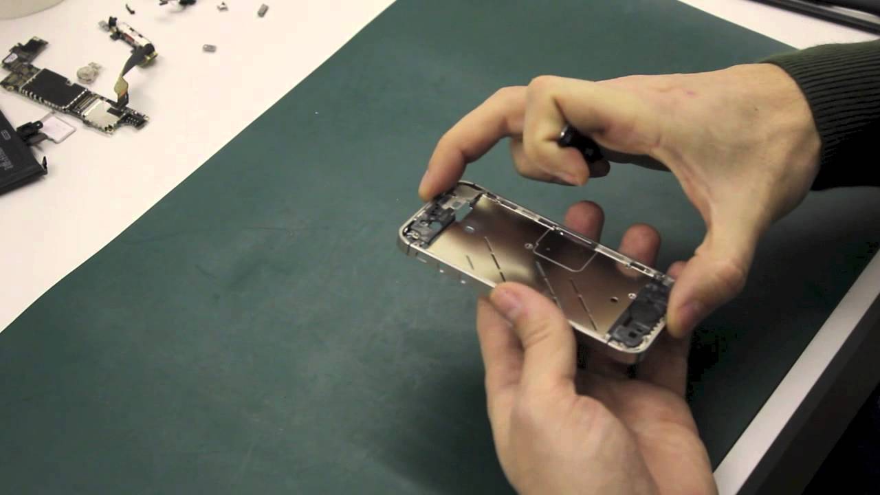 iPhone 4S Mid Frame Replacement - Lovefone UK - YouTube
