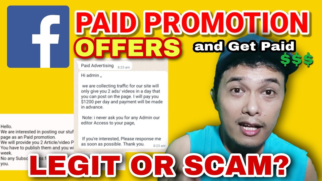 Paid Promotion Offers on Facebook Page legit or Scam? - YouTube