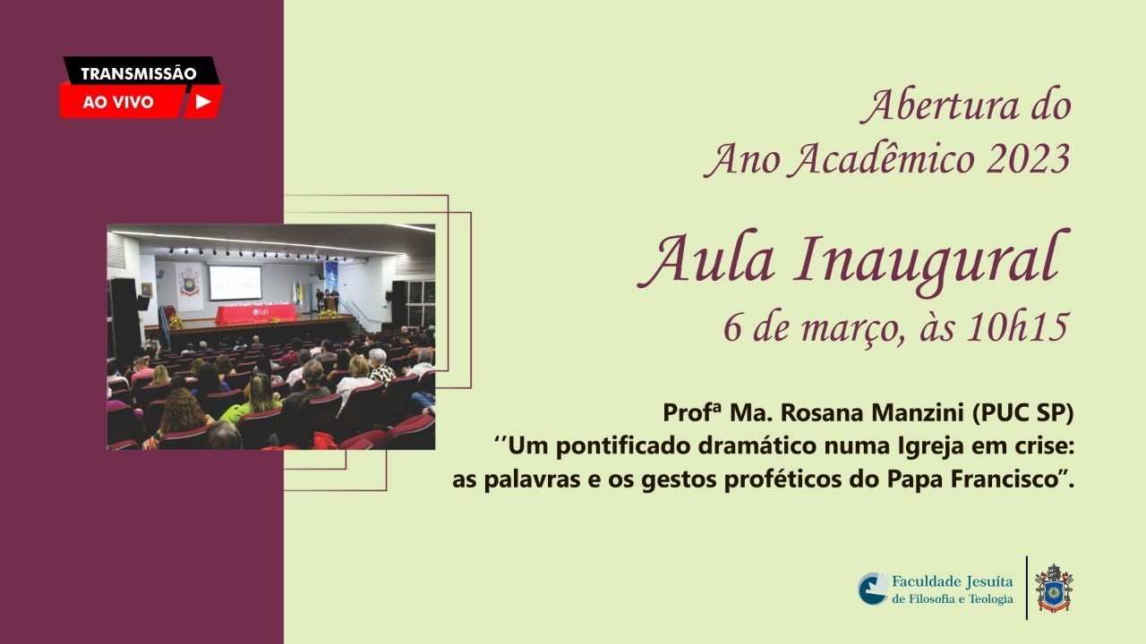 Abertura do Ano Acadêmico da FAJE - Aula Inaugural 2023 - YouTube