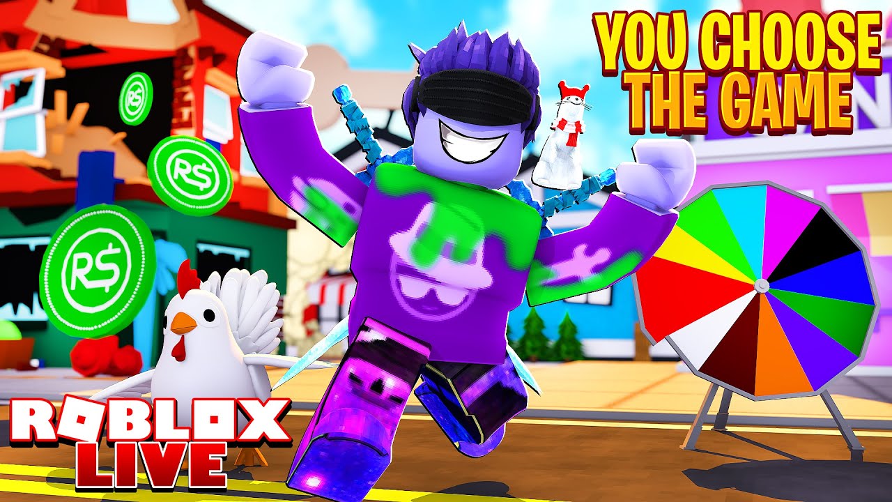 ROBUX GIVEAWAY AT 22K - ROBLOX LIVE STREAM - YOU CHOOSE ALL THE GAMES ...