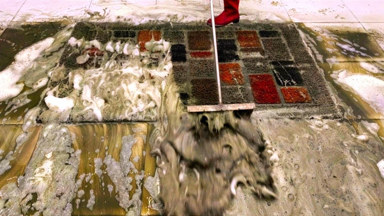 Full of muck dirty shaggy carpet cleaning satisfying ASMR - YouTube
