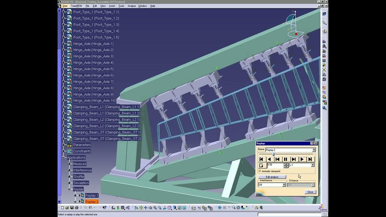 CATIA V5 Aircraft_Structure Design (Motion Simulation) - YouTube