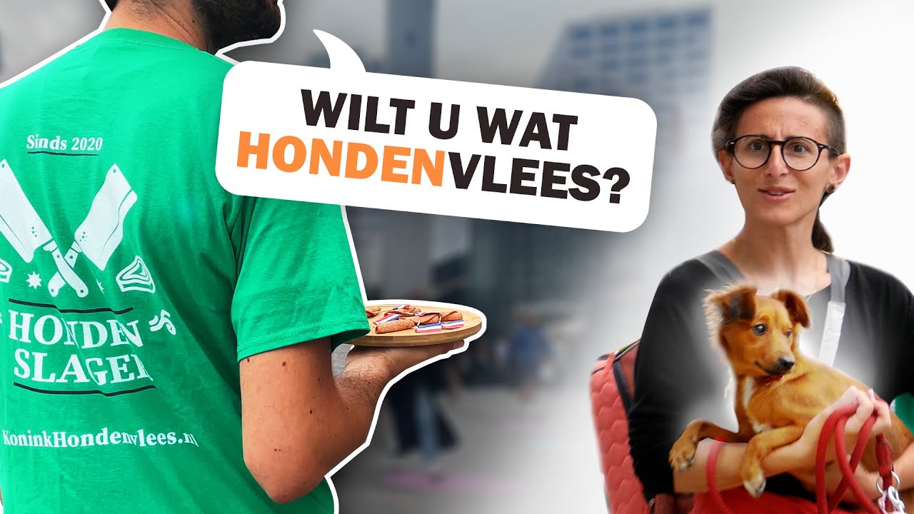 Vegans SHOCKEN vleeseters met HONDENVLEES - YouTube