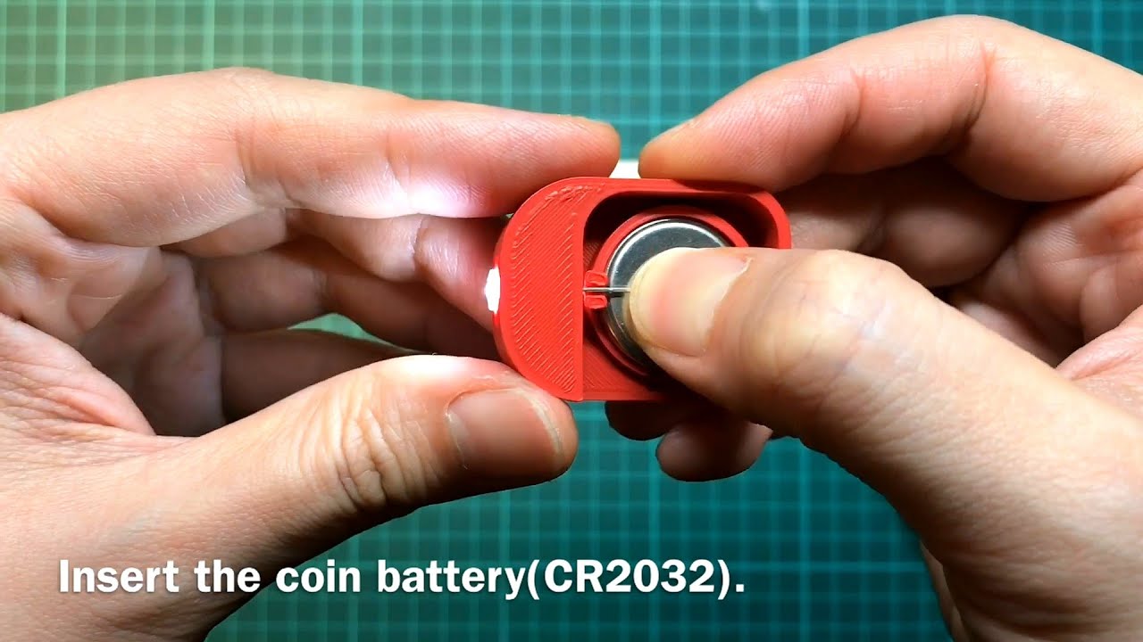 3D Printed LED Keychain Assembly - YouTube