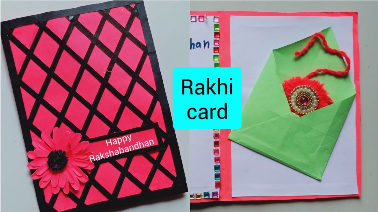 How to make Rakshabandhan card at home / Diy Rakhi card/Rakshabandhan ...