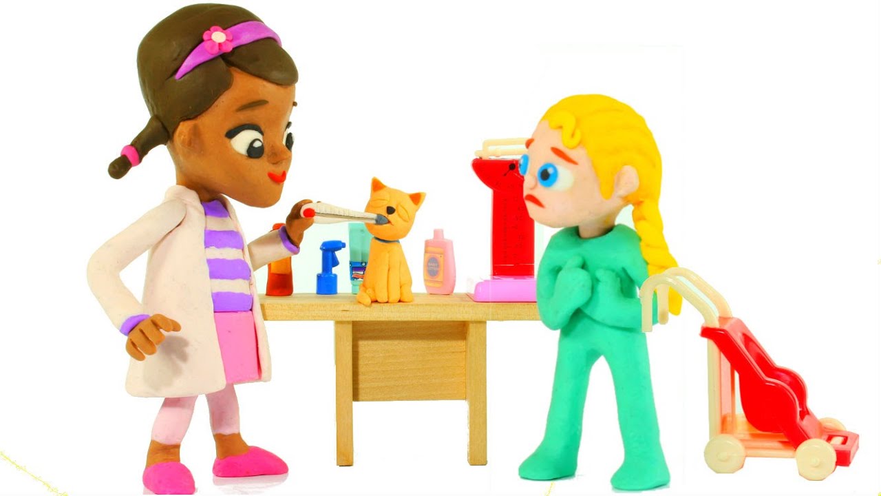 The Kitten Visits The Vet ★ Stop Motion Cartoons - YouTube