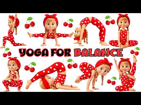 🍒 Kids Yoga with Masha | Yoga for Kids | Balance, Flexibility & Coordination