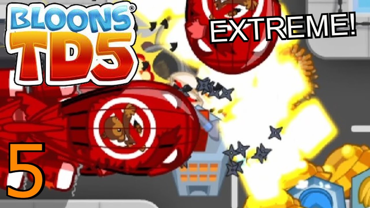 Bloons Tower Defense 5 (Flash): Ep. 5 - Extreme Street Battle! - YouTube