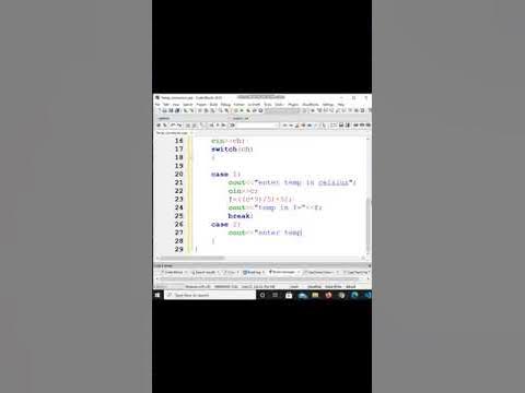 Program in C++ to convert temperature from Celsius to Fahrenheit and ...