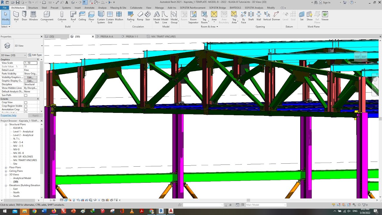 B.I.M. - REVIT Structural /Steel Structures and Connections - 2022 ...