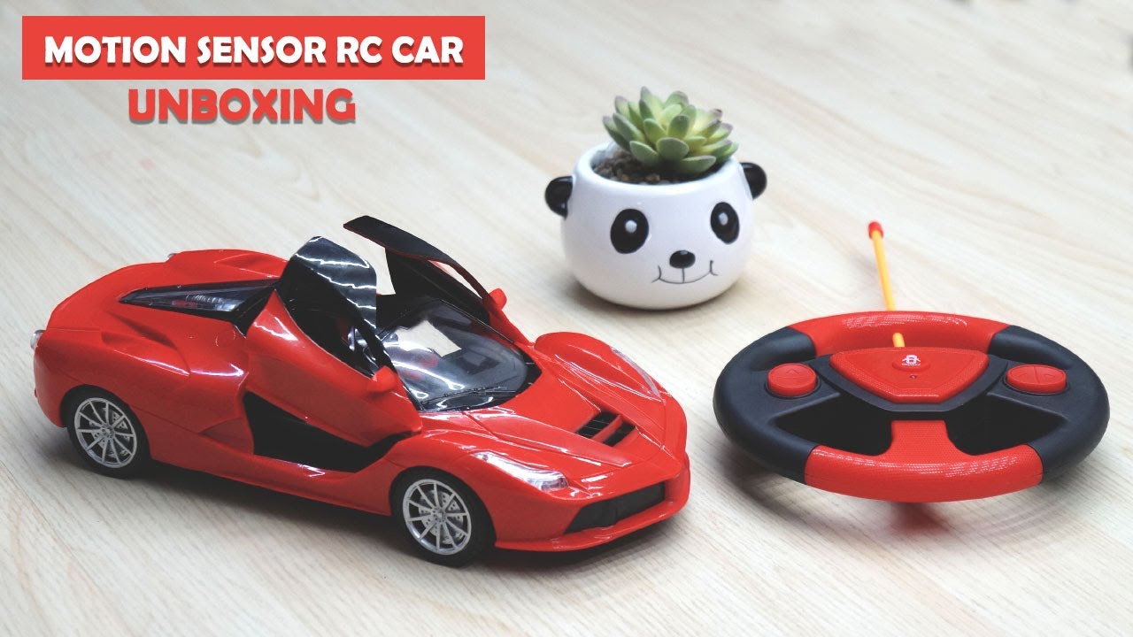 Rc Ferrari Car with Gravity Sensor Controller Unboxing & testing Toy ...