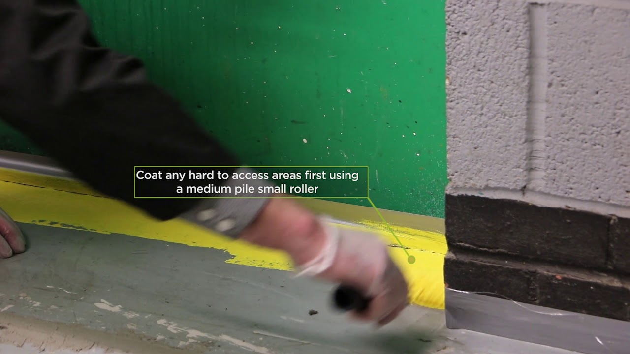 How To Apply Internal Floor Coating Paint - Spectrum FloorCote - YouTube